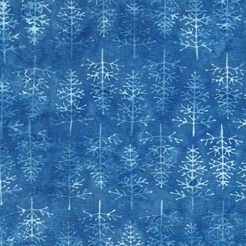 Let It Snow Batiks by Island Batik TREES/BLUE AZURE – Arizona Quilts