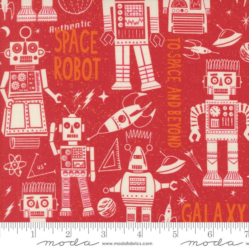 321 Blast Off by Moda Fabrics SPACE ROBOT/MARS – Arizona Quilts