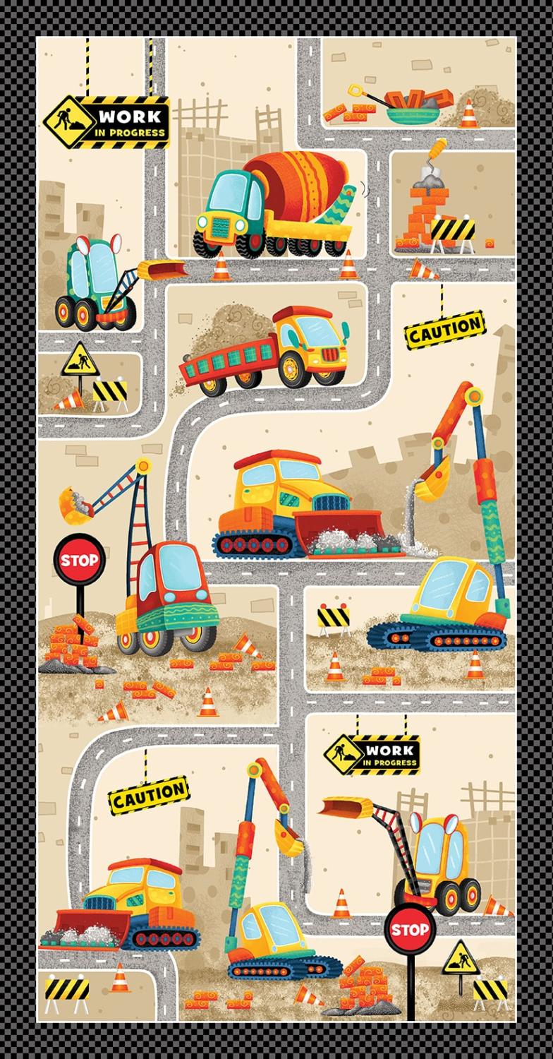 Another Brick in the Wall by Blank Quilting 24" - CONSTRUCTION SITE PA ...