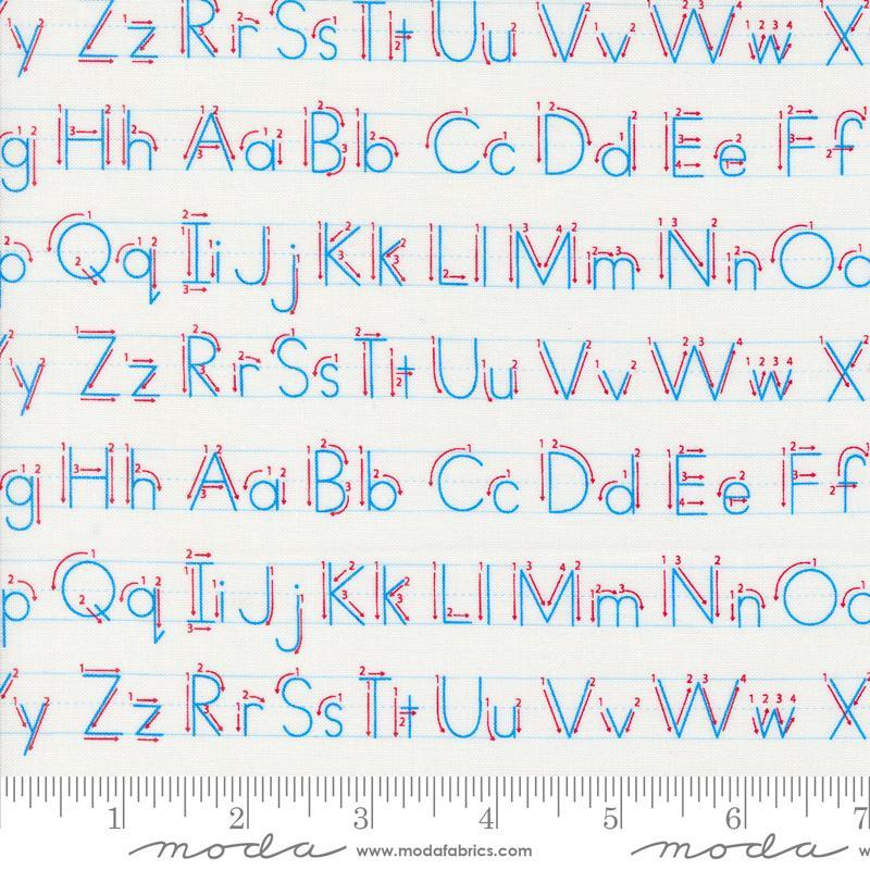 Back to School by Moda Fabrics WRITING LETTERS/PAPER – Arizona Quilts