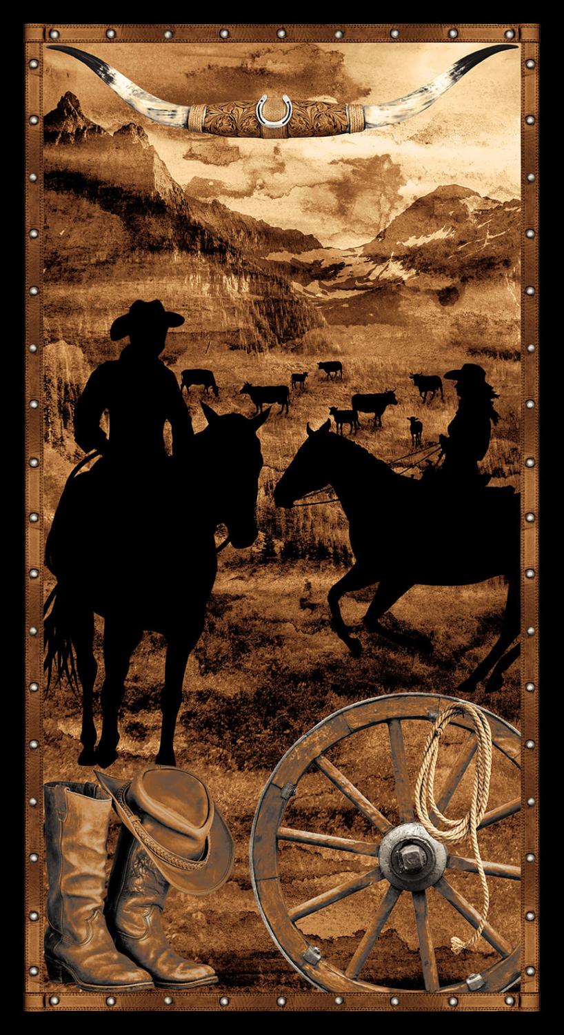 Cowboy Culture by Blank Quilting 24" - COWBOY PANEL – Arizona Quilts