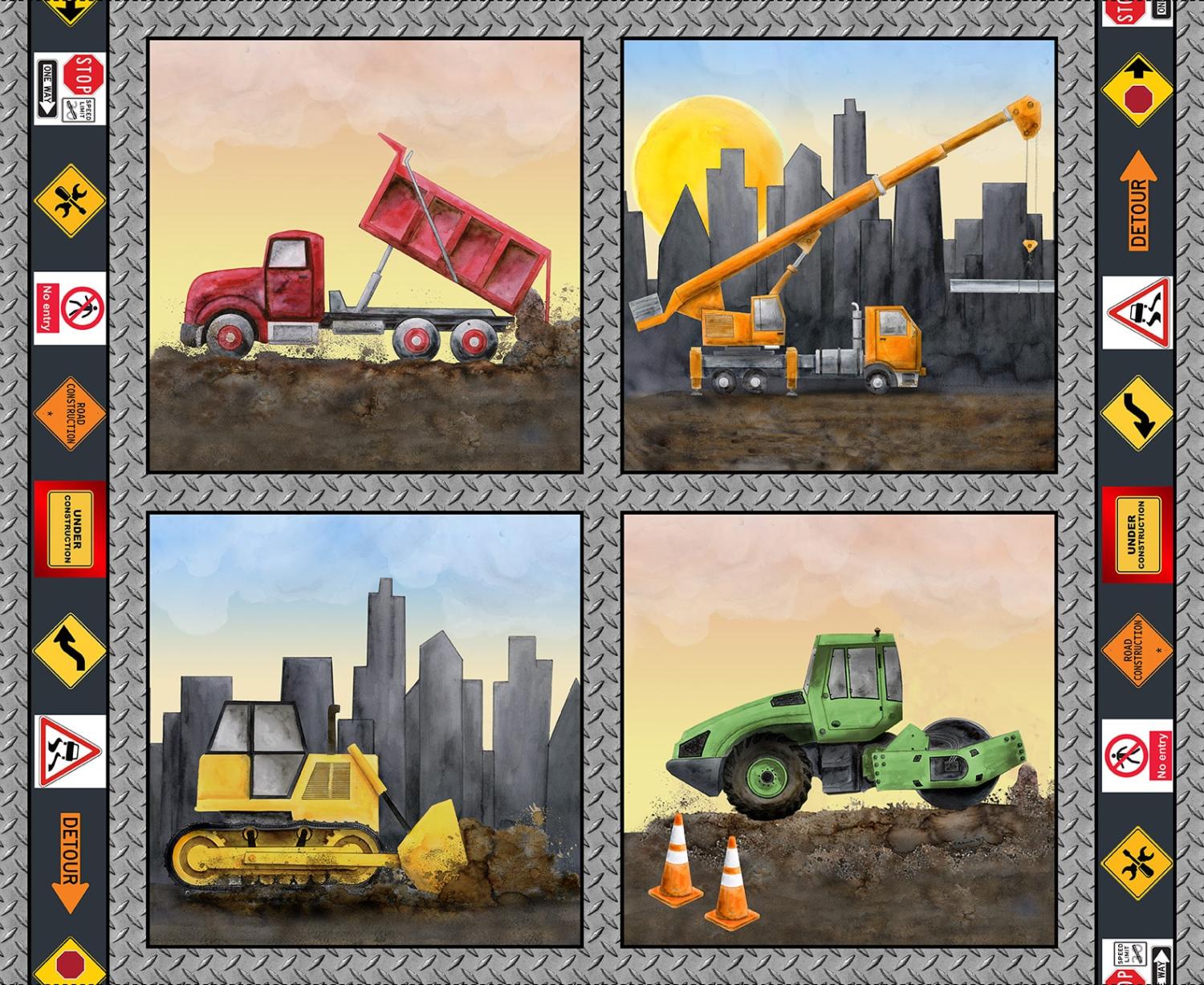 Let's Get Builting by Blank Quilting 36" - 4 BLOCK PANEL – Arizona Quilts