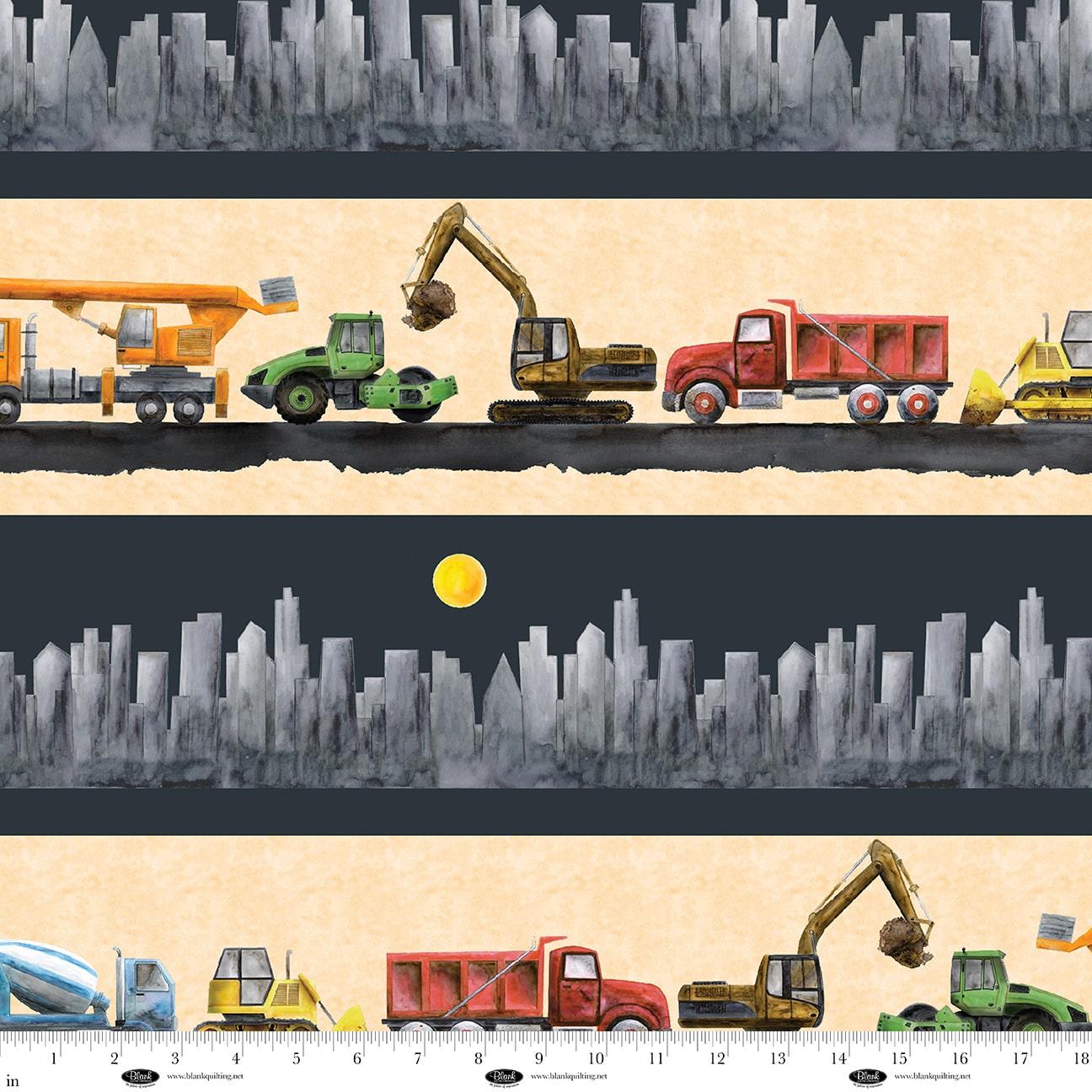 Let's Get Builting by Blank Quilting CONSTRUCTIONS STRIPE/MULTI ...