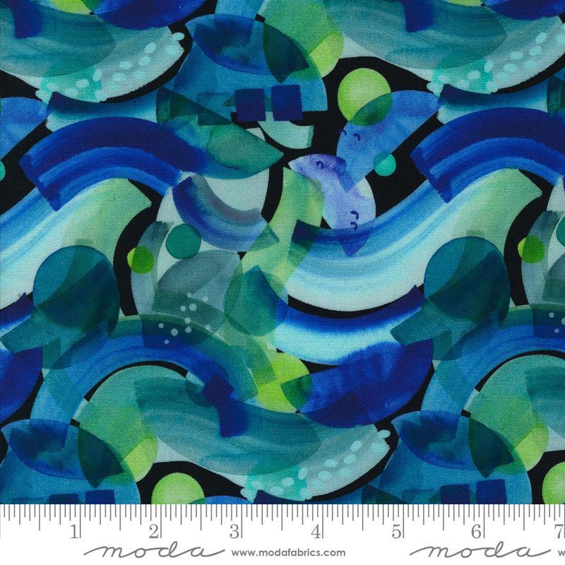 Playgrounds by Moda Fabrics ABSTRACT WAVES/SKY – Arizona Quilts