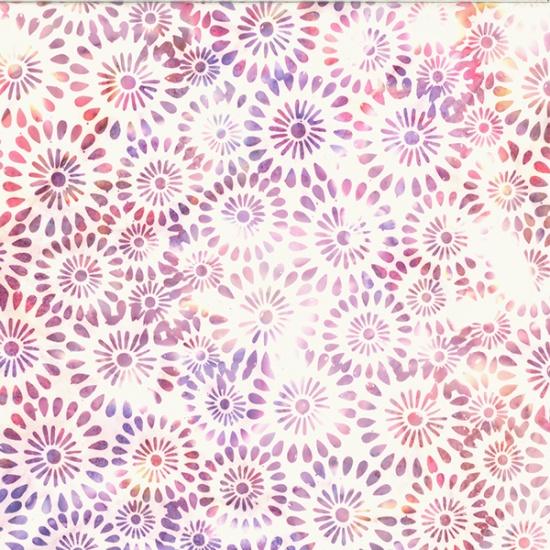 Bali Batiks By Hoffman Fabrics ROUND FLORAL/COTTON CANDY – Arizona Quilts