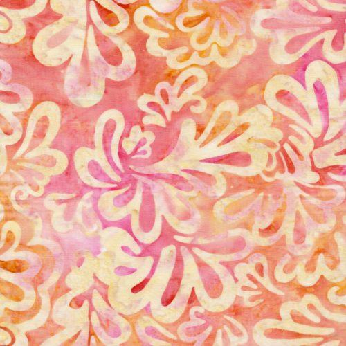 Bliss Batiks by Island Batik CHUBBY LEAF/COTTON CANDY – Arizona Quilts