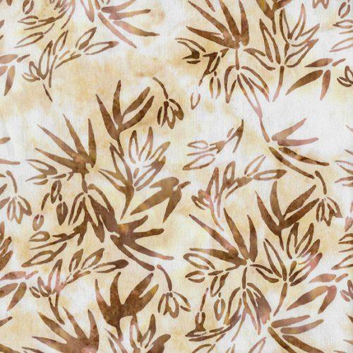 Tranquility Batiks by Island Batik BAMBOO LEAVES/WHEAT – Arizona Quilts