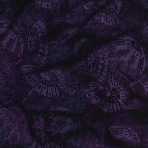 Zen Chic Batiks by Island Batik UMBRELLA/PURPLE EGGPLANT – Arizona Quilts